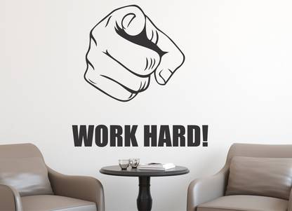 WALLSTICK 60 cm Work Hard Removable Sticker Price in India - Buy ...