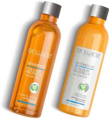 Brillare Hair Combo kit of Colour Protect Shampoo (200 ml) and Colour ...