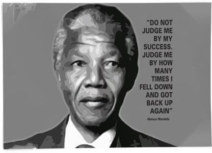 Nelson Mandela Motivational Wall Posters Paper Print - Personalities ...