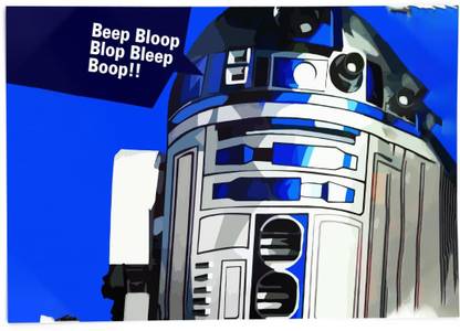 R2D2 Motivational Wall Posters Paper Print - Personalities posters in ...