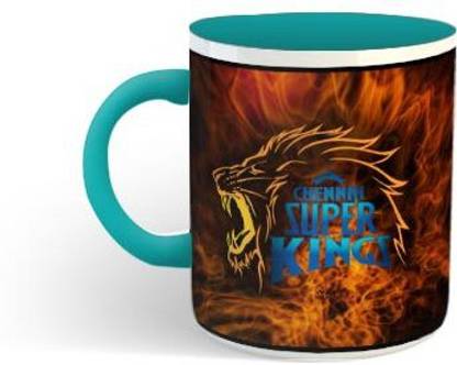 Gen7 IPL"CSK" .11OZ, Inside And Handle Blue Color Ceramic Coffee Mug ...