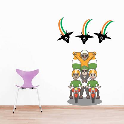 Day Decals 48 cm Indian Army Self Adhesive Sticker Price in India - Buy ...