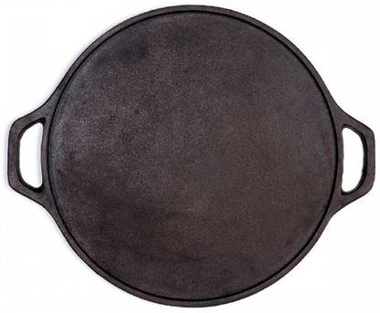 Rock Tawa Dosa Tawa 12 Inch Pre-Seasoned Cast Iron Skillet Tawa 30.5 cm ...