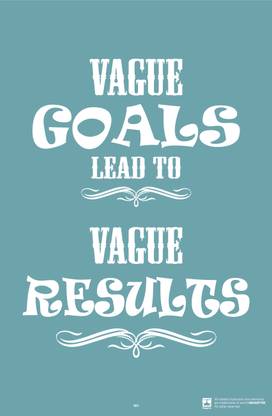 Vague Goals Lead to Vague Results Quote, Framed Poster for Home ...