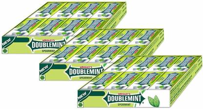 Doublemint Chewing Gum Stick, 260g (pack of 3) Spearmint Chewing Gum ...
