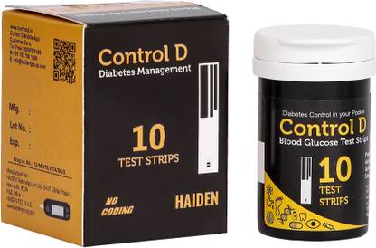 Control D CS10 10 Glucometer Strips Price in India - Buy Control D CS10 ...