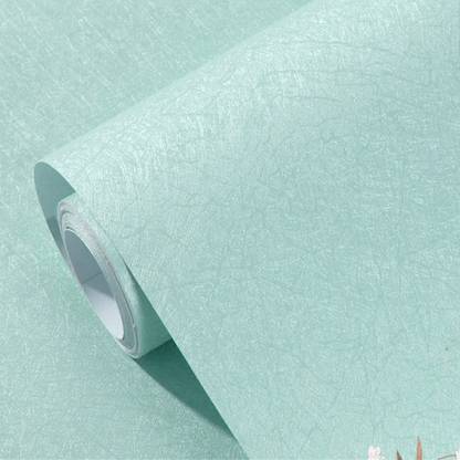 WolTop Wall Stickers Wallpaper Blue Color DIY Waterproof Embossed Self ...