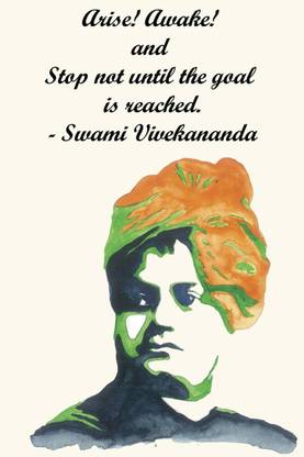 Wall Art - Arise Awake And Stop Not Until The Goal Is Reached By Swami ...