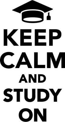 keep calm and study on sticker poster|Motivational Poster|Inspirational ...