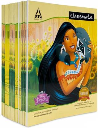 Classmate Disney Princess Regular Note Book Single Rule 92 Pages Price ...