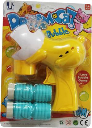 TreandKart Doraemon Bubble Shooter Gun with Bubble Bottle (Multicolor ...