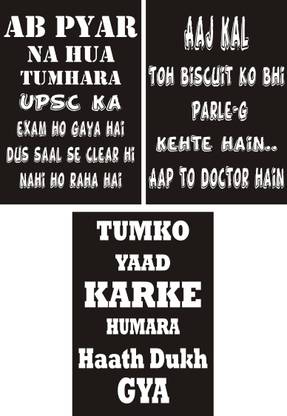 Bollywood Dialogue Poster -Posters Combo For Wall Decoration-Set Of 3 ...