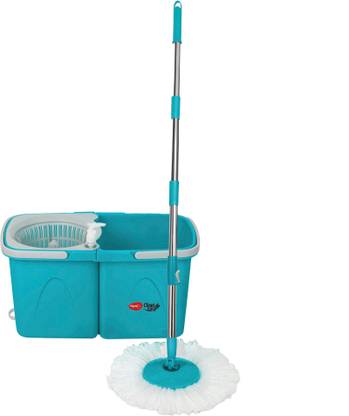 Pigeon Clean Easy Twin Bucket Spin Mop Set Price in India - Buy Pigeon ...