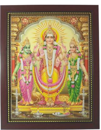 R S Exports Lord Murugan Photo Frame ( 32.5 cm x 26.5 cm x 1.5 cm ...