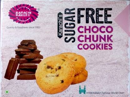 KARACHI BAKERY Sugar Free Choco Chunk Cookies Cookies Price in India ...
