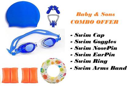 Baby & Sons Swimming Kit For Kids / Boys / Girls - Combo Pack Swimming ...