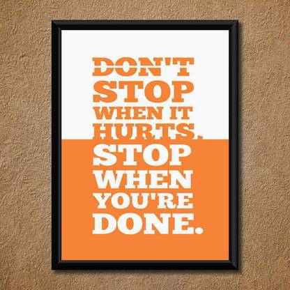 Handmade Powerful Messages Wall Poster Laminated (With PVC Frame) Paper ...