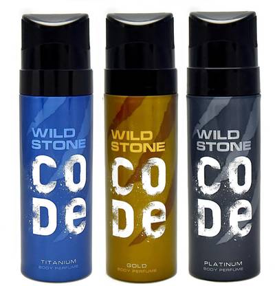 Wild Stone Code Platinum Gold Titanium combo Deodorant Spray - For Men ...