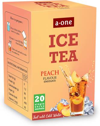A-One ICE TEA Peach Flavour Instant Peach Iced Tea Box Price in India ...