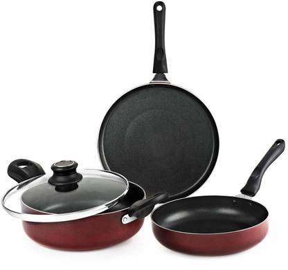 Buyer buyer 3 piece combo of kadai frypan and dosa tawa Non-Stick ...