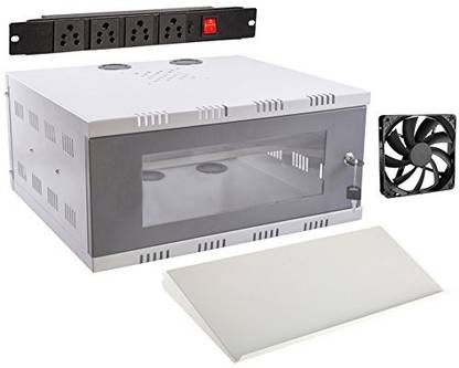 IMPULSE High Grade 4U CCTV/DVR/NVR Cabinet Box/DVR Rack Wall Mount with ...