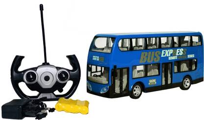 STYLO Remote Control City Express Bus Toy with LED Headlights - Remote ...