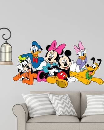 Radheykrishnadecor 60 cm DISNEY CARTOON GROUP MICKEY MOUSE Self ...