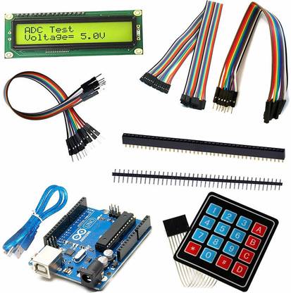 REES52 Arduino UNO Kit For Beginners(Arduino UNO,Jumperwire,16x2 lcd ...
