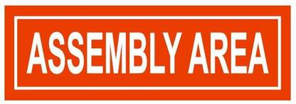 RLDigitalUnits Assembly Area Sign Board Emergency Sign Price in India ...