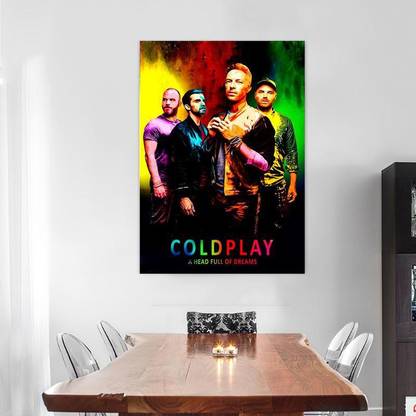 Coldplay Extra Large Big Jumbo Poster with Vinyl Wall Sticker Fine Art ...
