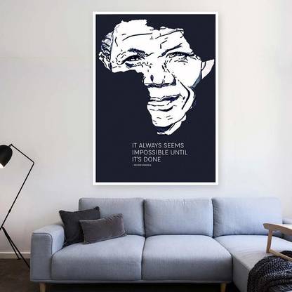 Nelson Mandela Vinyl Wall Sticker Fine Art Print - The Art Bundle ...