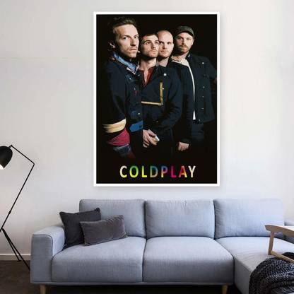 Coldplay Extra Large Big Jumbo Poster with Vinyl Wall Sticker Fine Art ...