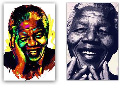 Nelson Mandela Extra Large Big Jumbo Poster with Vinyl Wall Sticker ...