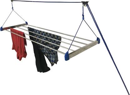 TOSHIRO Ceiling Mount Pulley Cloth Drying Hanger Rope Nylon Retractable ...