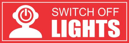 signEver Switch Off Lights Sign Board For Factory Lodges Banks Office ...