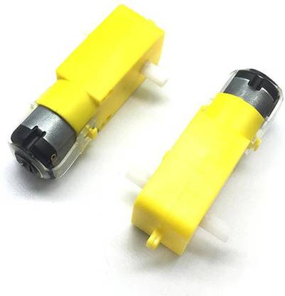Nktronics DC geared bo motor single shaft 300rpm pack of 2 pcs 3-12 ...