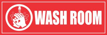 signEver Wash Room Sign Board For Factory Lodges Banks Office Hospital ...