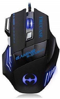 Trucase 3200 DPI, 7 Button LED Optical USB Wired Optical Gaming Mouse ...