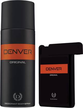 DENVER Original Deo & Original Pocket Perfume Combo Deodorant Spray ...