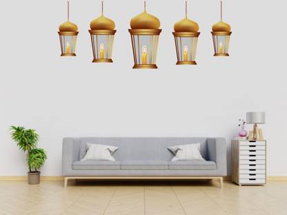 Devil designs 50 cm Islamic Hanging Decorative Lanterns Wall Sticker ...