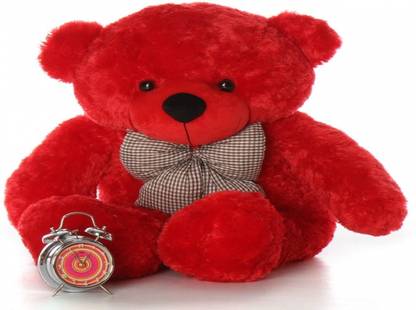 teddy hub Huggable Teddy Bear Red color - 91 cm - Huggable Teddy Bear ...
