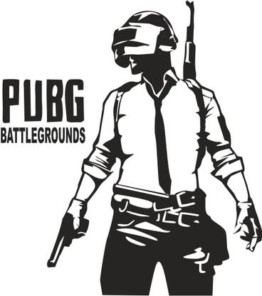 Stickers Mart PUBG Bettleground Decorative vinyl wall stiker Medium ...