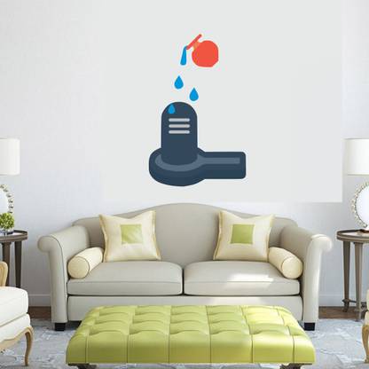 Wall Studio 78 cm God Shiva Lingam Spiritual Wall Sticker Self Adhesive ...