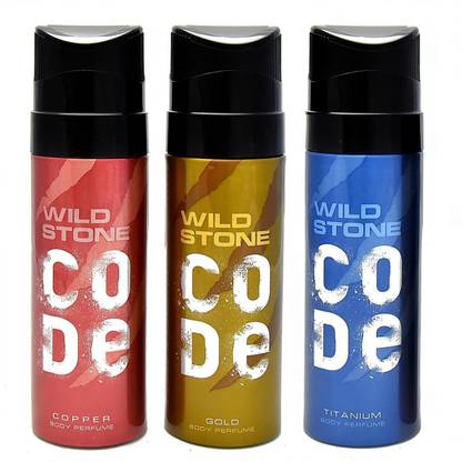 Wild Stone Code Copper, Gold & Titanium Combo Perfume Body Spray - For ...