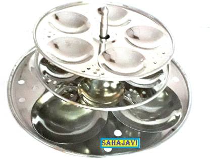 sahajavi Sahajavi Two in One idli stand(4-Normal Size idlis and 10-Mini ...