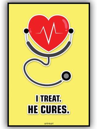 Poster-Doctor Treat Motivational Poster Art Print for Clinic Hospital ...