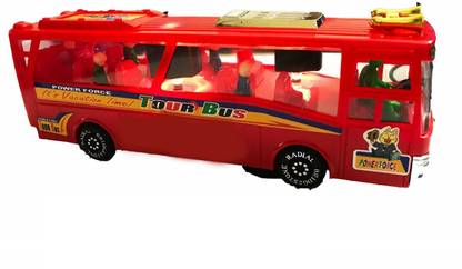 Trendegic Luxurious Bump and Go Action Travel Tour Bus for Kids ...