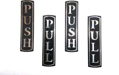 NOZOMI 15 cm Push/Pull Sticker - Set of 4 Self Adhesive Sticker Price ...