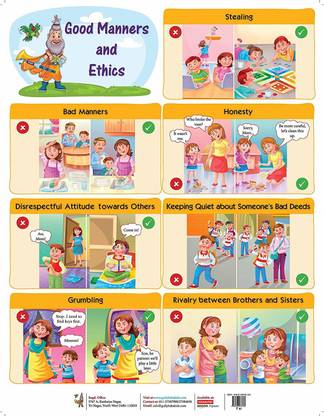 Good Manner and Ethics Poster - Size:- 22x17 inch Paper Print - Large ...