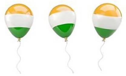 Flipkart.com | AARK PLANET Printed Printed TRI Color/ Tiranga Balloon ...
